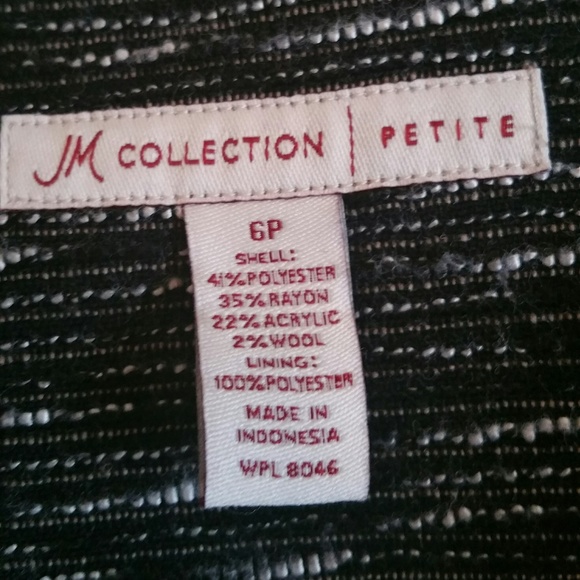 JM Collection | Jackets & Coats | 25 Jm Collection Blackwhite Suit ...